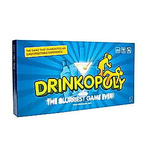 Drinkopoly Party-Game | Fun Drinking-Game for-Game Night | Hilarious Social and Interactive-Board-Game for Adults | Ages 21+ | 1-6 Players | Average Playtime 60 Minutes