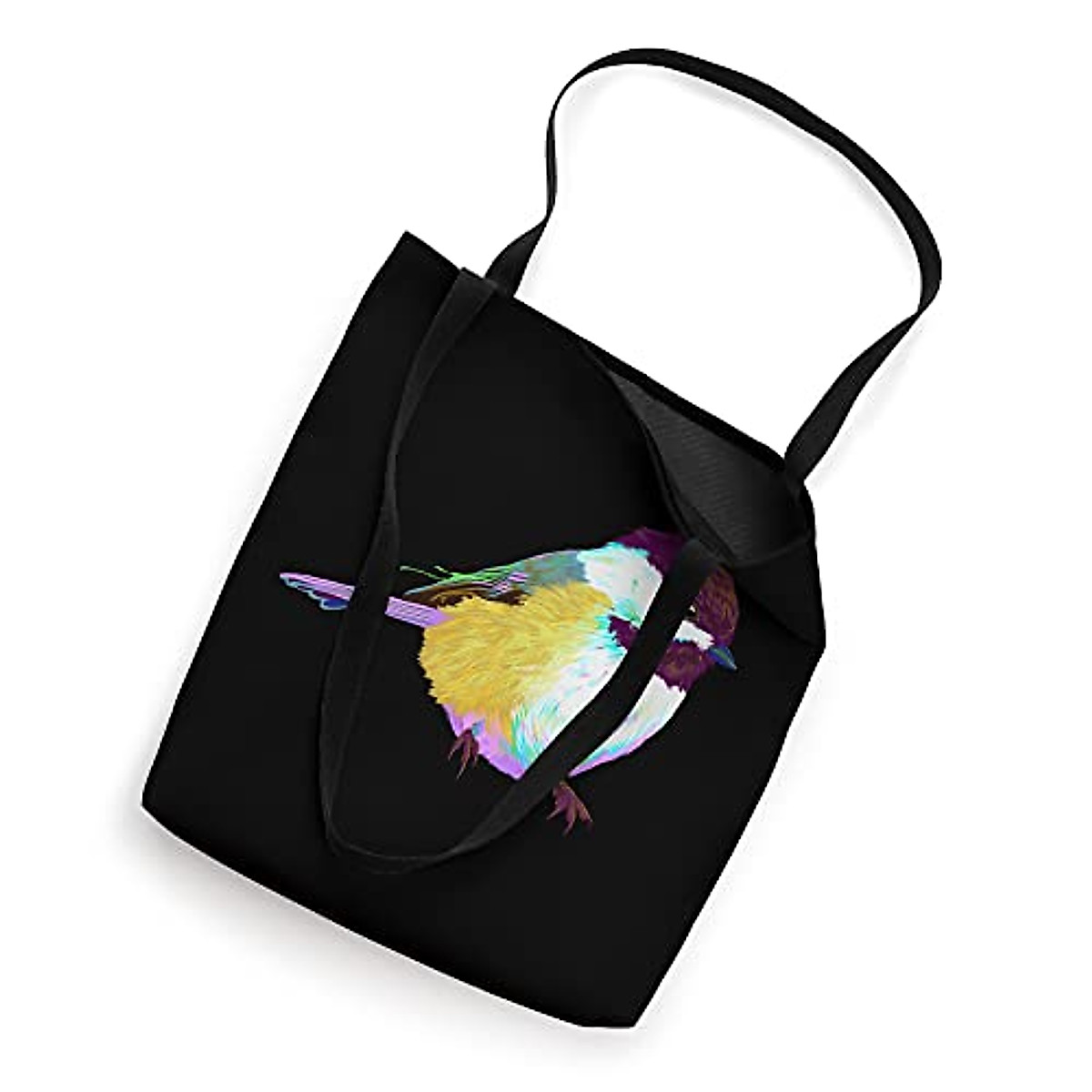 Colorful Chickadee Bird Tote Bag