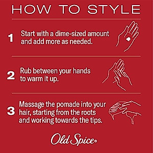 Old Spice Hair Styling Fiji Pomade for Men Flexible Hold Low Shine, 2.22 oz