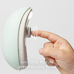 Olababy Rechargeable Electric Baby Nail Trimmer | Newborn Nail Clipper | Electronic File for Babies | Infant/Toddler Nail Grooming Kit | Portable Manicure Essentials | LED Light Fingernail Cutter Set