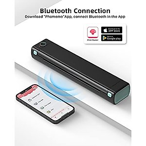 Phomemo Portable Printer Wireless for Travel, [New] M08F-Letter Bluetooth Mobile Printer Support 8.5" X 11" US Letter, No-Ink Thermal Compact Printer, Compatible with Android and iOS Phone & Laptop