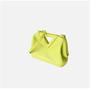 WPYYI Summer Hand Bags for Women Shoulder Bag Triangular Design Handbag Women Tote Elegant Crossbody Bags (Color : Green)
