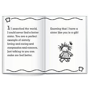 Blue Mountain Arts Mini Book (I Love You, Sister)—Keepsake Gift for a Holiday, Birthday, or Just Because for an Older or Younger Sister, by Marci & the Children of the Inner Light, 4 x 3 Inches