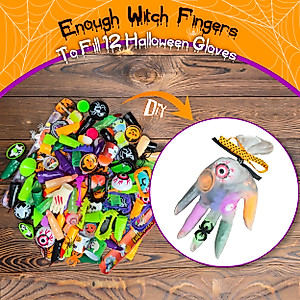 LINAYE 220PCS Halloween Party Favors for Kids, Non-Candy Halloween Treats Bulk, Halloween Gloves Stuffed Halloween Toys Bulk for Kids, Halloween Treat Goodie Bag Fillers Stuffers for Kids