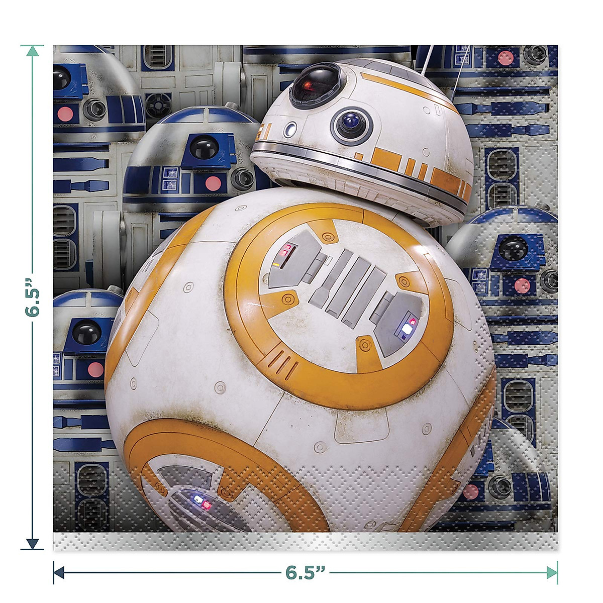 Star Wars Party Supplies - Classic Star Wars Paper Dinner Plates and Luncheon Napkins (Serves 16)