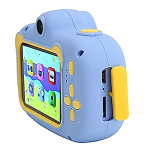 JTLB 1080P 2inch Kids Camera ， Cute Cartoon Design USB HD Digital Children Selfie Camera ，Built in 1000mAh Battery for Birthday (Blue)