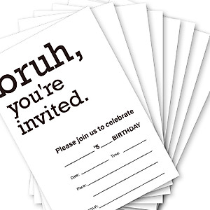 Soiceu Teen Boy Birthday Invitations with Envelopes Set of 20 You're Invited Birthday Party Invites Fill in Blank