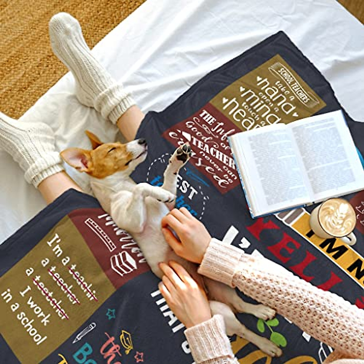 Sqovulw Teacher Appreciation Gifts Best Teacher Gifts for Women Gift for Teacher Gifts from Student Back to School Mothers Day Teachers Day Gifts Teacher Retirement Gifts Blanket 50X60 Inch