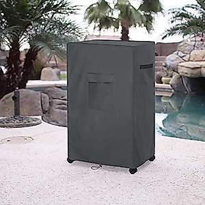 Dalema Evaporative Cooler Cover for MC61M/MC61V Evaporative Cooler,Heavy Duty Waterproof Evaporative Air Cooler Cover,29"L x 18"W x 45"H Swamp Evaporative Cooler Cover,Grey.