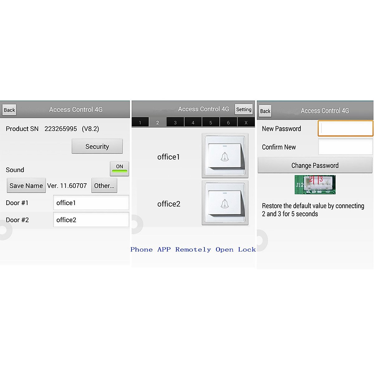 MENGQI-CONTROL TCP/IP 4 Door Entry Access Control Panel Kit Electric Strike Fail Secure NO Mode Lock Enroll RFID USB Reader 110-240V Power Supply Box RFID Reader Phone APP remotely Open Door