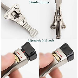 Everyday 2 Packs Kick Down Door Stop Door Stopper with One Touch Adjustable Height and Rubber Tip 4 Inches, Door Stops