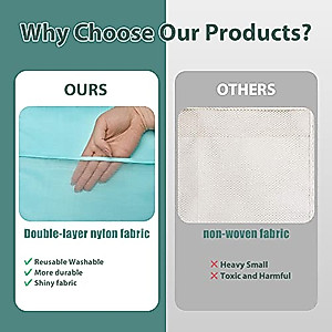 2 Pack Hanging Closet Organizer and Storage, Underwear Sock Bra Leggings Organizer Hanging Bags, Hanging Wardrobe Clothes Organizer with Dual Sided 10 Mesh Pockets and 2 Metal Hooks Cnzodiac