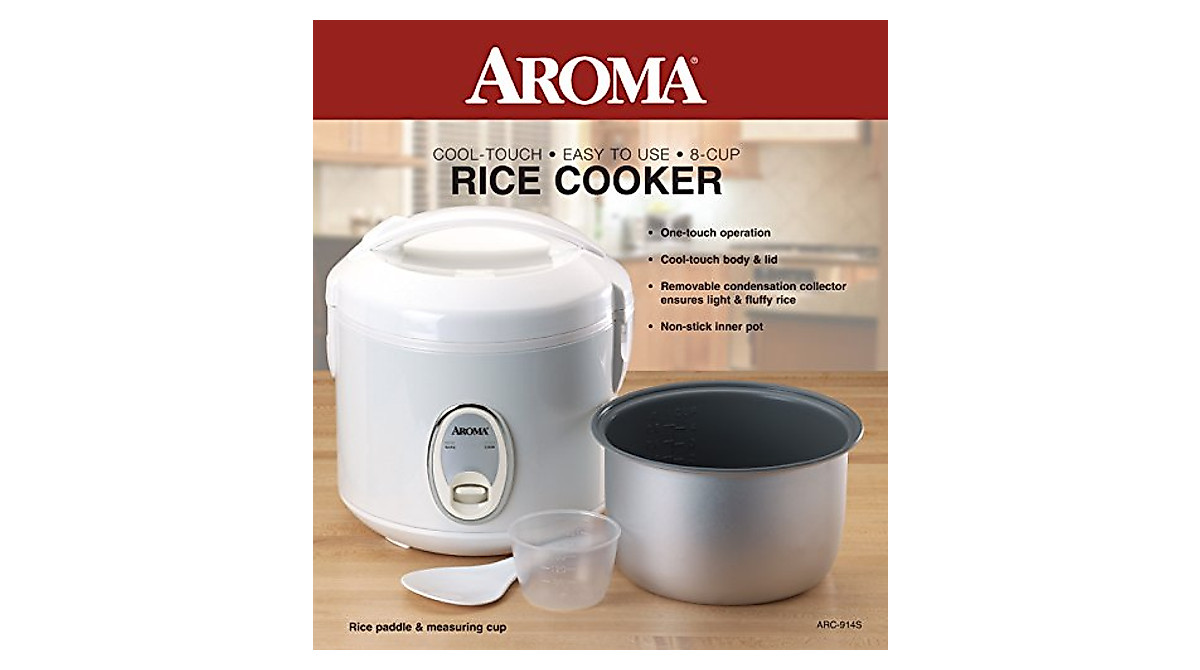 Aroma 8-Cup Rice Cooker - Perfectly Fluffy Rice & More