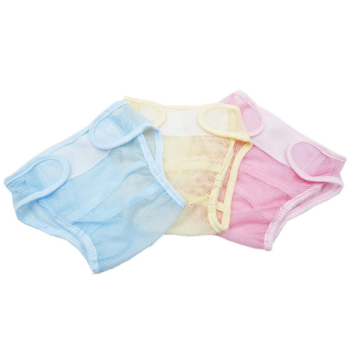WOIWO 3 PCS Baby Learning Pants Mesh Diaper Pants Breathable To Wash Newborn Diaper Bag Cover Baby Diaper Bag
