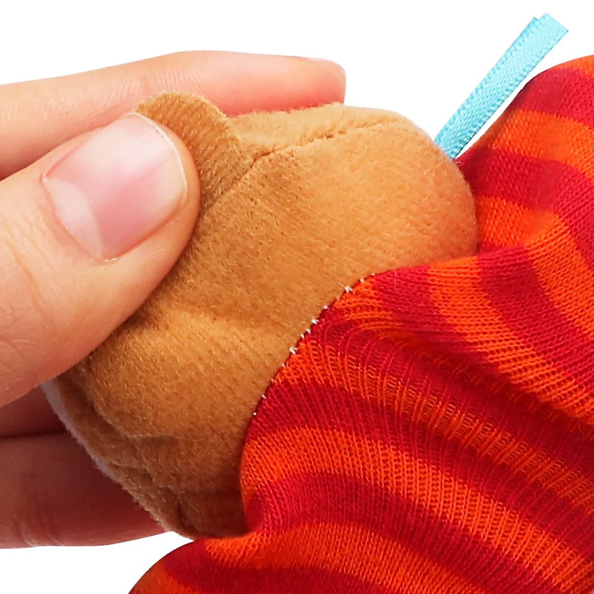 asUwish 4Pcs Baby Soft Rattle，Cute Soft Baby Socks Toys，Wrist Chew Toy，Baby Socks Toys Wrist Rattle and Foot Finder for Newborn Boy or Girl (Monkey and Panda)