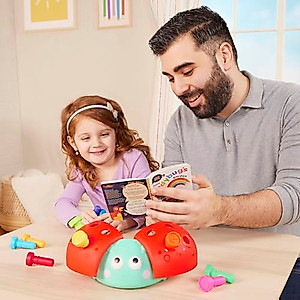 Battat Education – Fine Motor Peg Toy for Toddlers, Kids – Montessori Toy with Pegs – Educational & Developmental Toy – Learning Ladybug – 18 Months + – Learning Ladybug