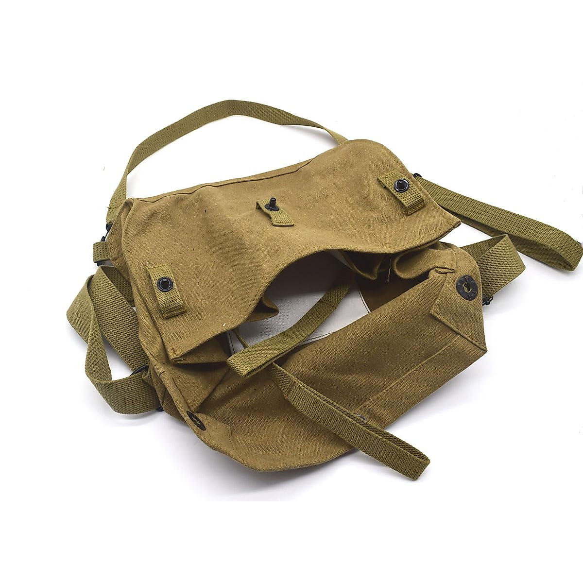 Replica WW2 U.S. ARMY LIGHTWEIGHT SERVICE GAS MASK BAG khaki Color
