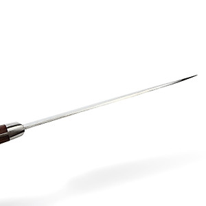 Syosaku Japanese Petty Knife Hammered Damascus VG-10 16 Layer Mahogany Handle, 5.3-inch (135mm)