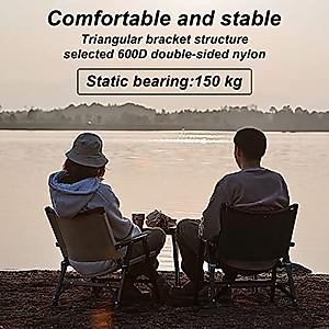 Kweetle Foldble Camping Chair Kermit Chair Beach Chair Outdoor Furniture Aluminum Portable Folding Camping Chair for Camping Picnic Park