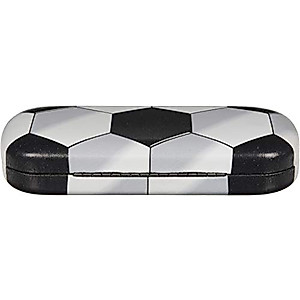 Cal Optix Hard Shell Eyeglass Case For Boys & Girls, Kids Small Glasses Case, Soccer Ball, Small / Medium