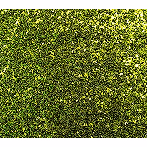 Chunky Glitter Large Stargem Crafting Sparkle Faux Leather Shiny 3D Fabric for Hair Bows, Hair Clips & Bag, Pouch, Earring /54" Wide/Sold by The Yard (Lime)