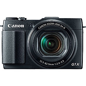 Canon PowerShot G1 X Mark II Digital Camera (9167B001), 64GB Memory Card, Card Reader, HDMI Cable, Case, Flex Tripod, Hand Strap, Cap Keeper, Memory Wallet, Cleaning Kit (Renewed)