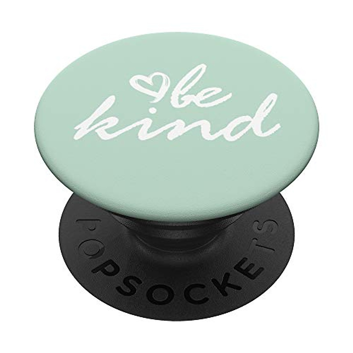 White Be Kind Green PopSockets Swappable PopGrip