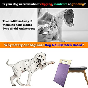 Monciysn Double Sided Dog Scratch Pad for Nails, Stress Free Dog Nail Scratch Board for Dog Nail File