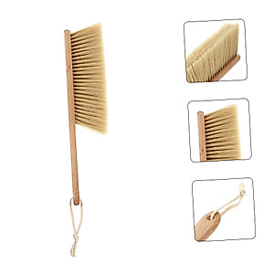 SEWOART 1pc Cleaning Brush Hand Sweeper Brush Bristles Dusting Brush Carpet Broom Drafting Brush Duster Brush Cleaning Broom Brooms Household Cleaning Bed Broom Soft Brush Home Khaki Wood