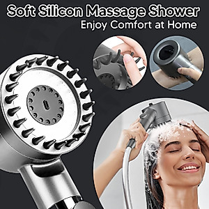 RV Shower Head with Hose - High Pressure, Water-Saving with ON/OFF Switch & 4 Modes- Handheld Detachable Shower Head with Filters | Handheld Shower Head with 3 Extra Filters
