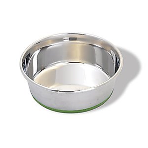 Van Ness Pets Large Stainless Steel Dog Bowl, 96 OZ, Natural