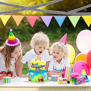 3 Rolls Black Grosgrain Ribbon White Checkered Printed Ribbon, Crafts Racing Car Theme Printed Checkered Ribbon, Plaid Buffalo Ribbon, for Racing Car Party DIY Wreath Decorations