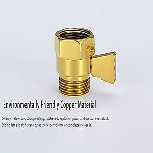 Handheld Bidet Sprayer for Toilet,Wall Mounted Cloth Diaper Sprayer Set with Cold Water,Brass Toilet Bidet Sprayer for Feminine and Baby Diaper Wash,Rose Gold