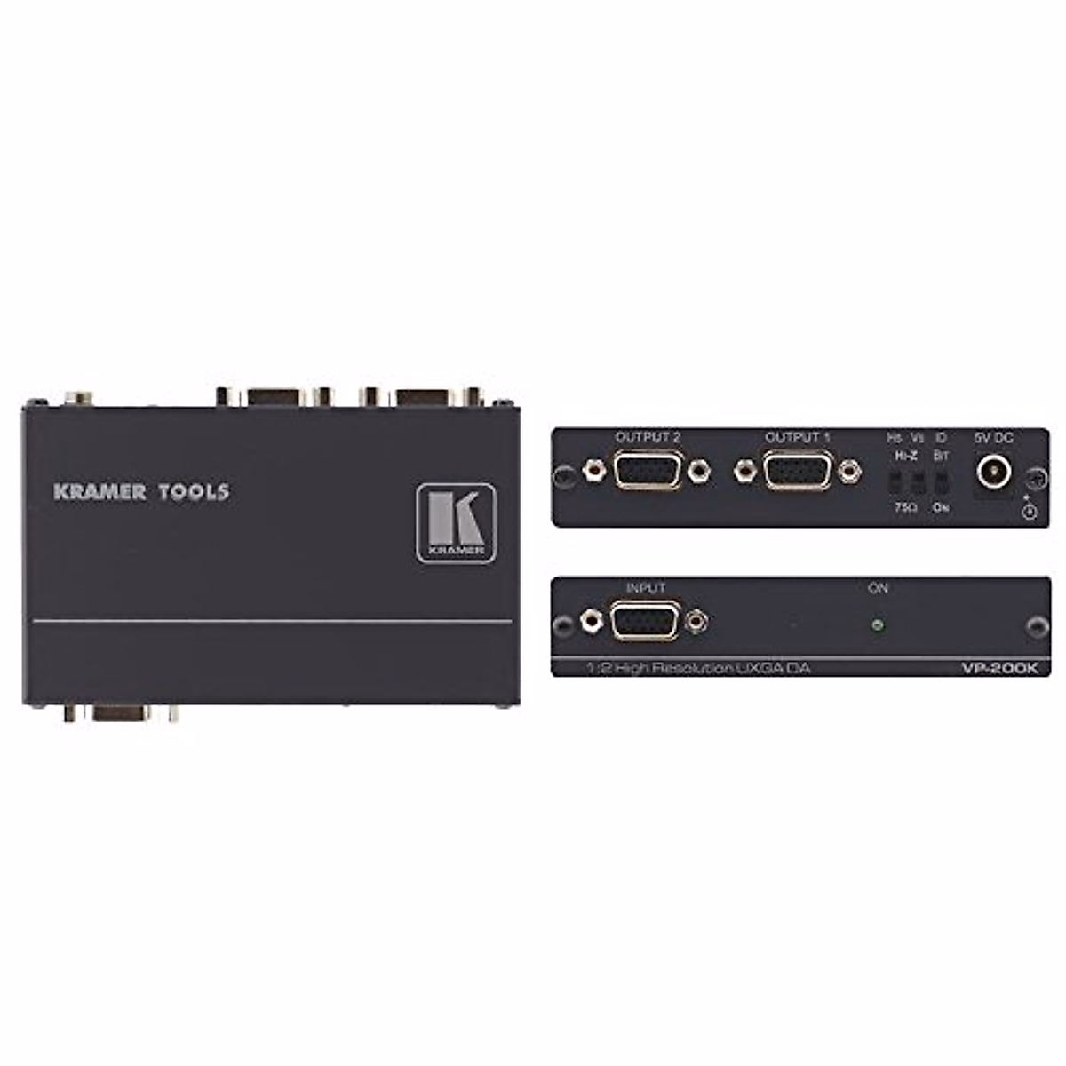 VP-200K - KRAMER VP-200K Kramer Electronics VP-200K Distribution Amplifier VGA 1 In Out 1 Kramer VP-200K 1:2 XGA DA with KR-ISP?aó Signal Processing. Selectable