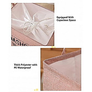 Large Laundry Basket with Handle Hampers for Clothes Toys Storage Collapsible Easy Carry Dirty for bedroom (Blue75L, Large 75L)