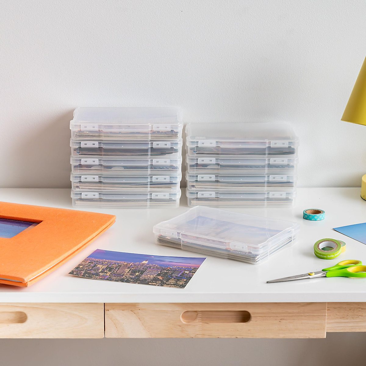 IRIS USA, Inc. 585161 KP-PC57 IRIS Photo and Embellishment Keeper, 5" x 7" (Photo Size), Clear, Pack of 10