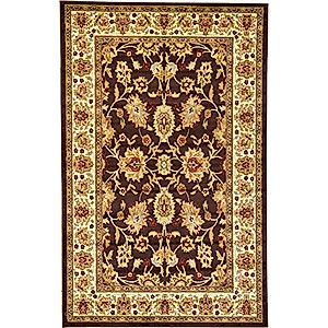 Unique Loom Voyage Collection Traditional Oriental Classic Intricate Design Area Rug, 5' 3" x 8' Rectangle, Brown/Cream