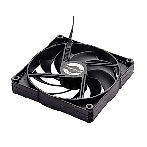 Phanteks (PH-F140SK_BBK_PWM) SK140 PWM Fan – 140mm Fan, high Airflow Nine-Blade Design, Rubber dampening washers - Black