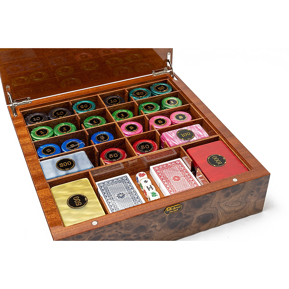 Bello Games Collezioni - Palermo Luxury Poker Chips & Card Set from Italy