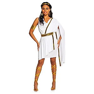 Morph Greek Goddess Costume Women - Womens Toga Costume, Greek Toga Costume Woman, Goddess Halloween Costumes for Women, Medium