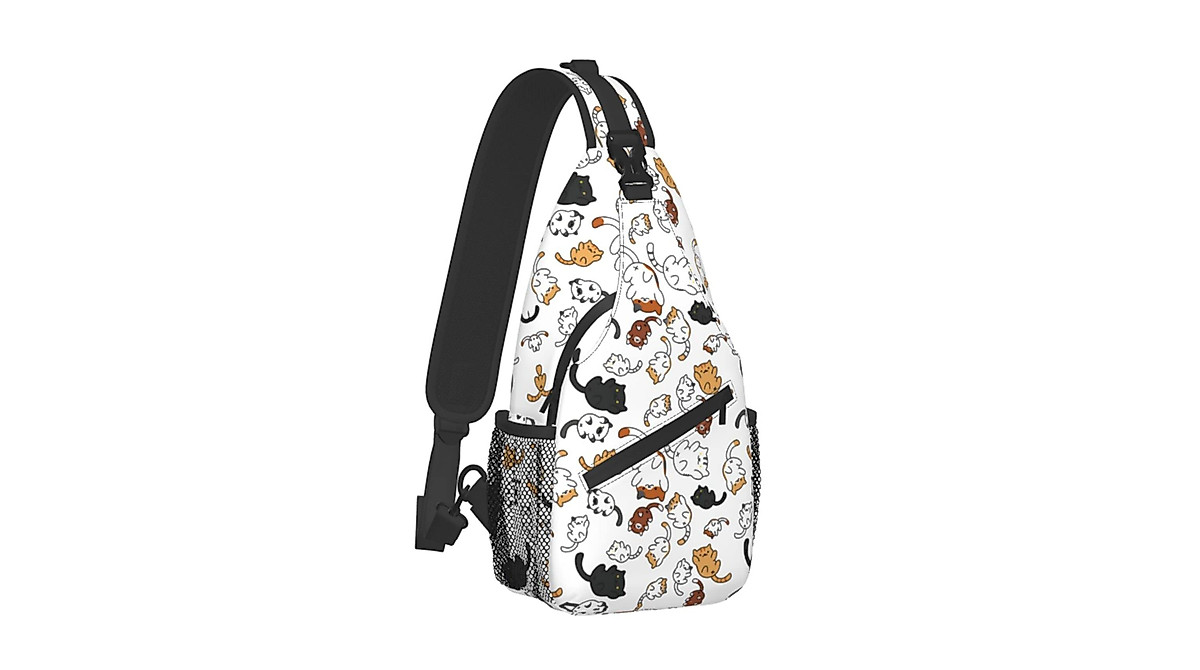Cute Cat Sling Backpack for Stylish Travel Enthusiasts