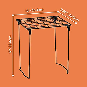 LockerMate Stac-A-Shelf Locker Organizer Shelf, Stackable, Extra Tall, Fits Standard Size School Lockers