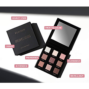 RealHer Eyeshadow Palette - Dreams So Big - 9 Shades - Blush, Soft Pinks, Mauves