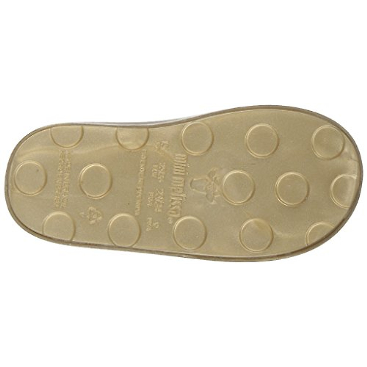 Mini Melissa Baby-Girl's Mini BE Sneaker, Gold Glitter, 5 Regular US Toddler