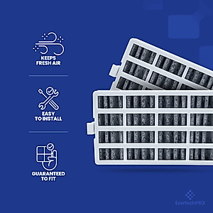 EvertechPRO W10311524 Fresh Air Cleaner Filter Assembly Pack of 3 Replacement for Whirlpool Refrigerator 2319308 AIR1 W10315189 W10335147