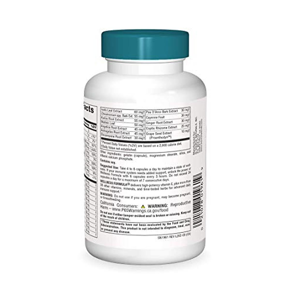 Source Naturals Wellness Formula, Advanced Immune Support*, Bio-Aligned Vitamins & Herbal Defense - Immune System Support Supplement & Immunity Booster - 120 Capsules