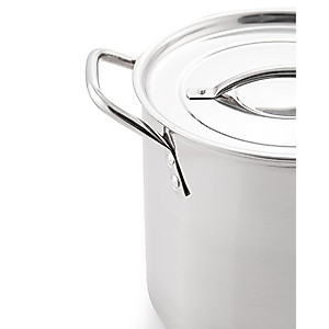 McSunley Medium Stainless Steel Prep N Cook Stockpot, 6 Quart, Silver