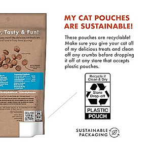 Buddy Biscuits 3 oz. Pouch of Grain Free Soft & Chewy Cat Treats Made with Natural Temping Tuna