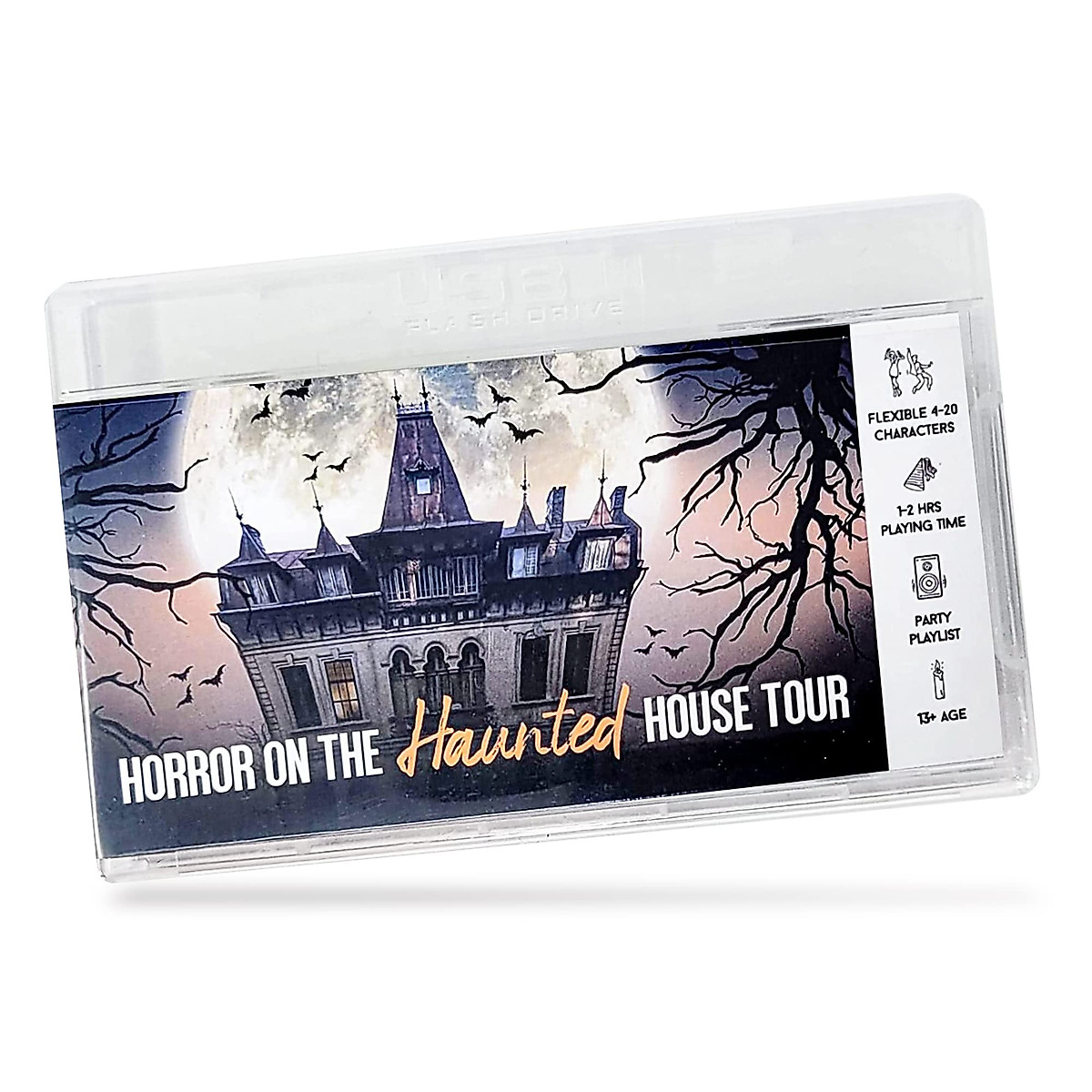 Horror on The Haunted House Tour | Halloween Murder Mystery Party Game | Flexible 4-20+ Players | New Print-Friendly & Virtual Printable File Formats