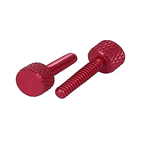 New Lon0167 Computer PC Featured Graphics Card Knurled reliable efficacy Head Thumb Screws Wine Red 6#-32 4pcs(id:0de c9 08 dd2)